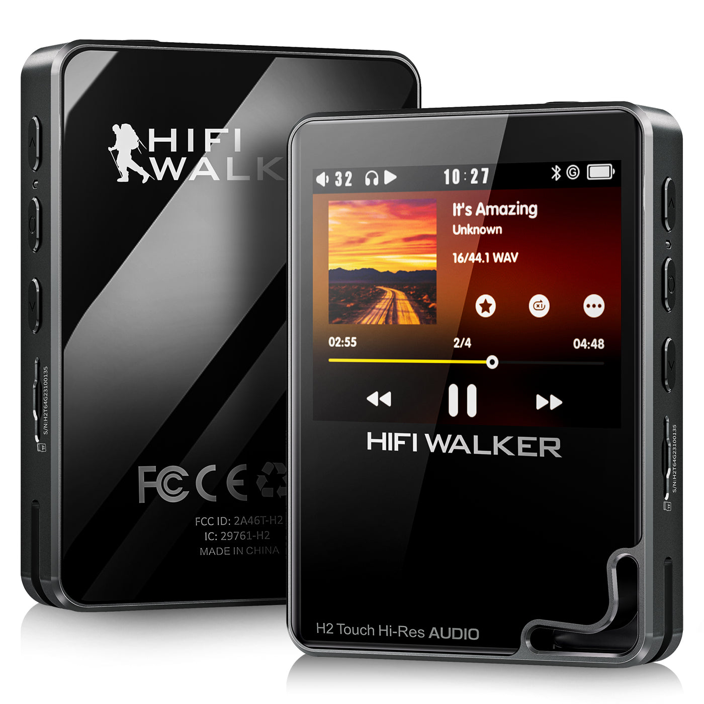 HiFi Walker H2 Touch – Touchscreen Hi-Fi MP3 Player for Lossless Music ...
