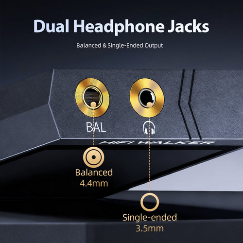 HIFI WALKER H20 Ultra Hi-Res Music Player | ES9038Q2M DAC, 4.4mm Balanced