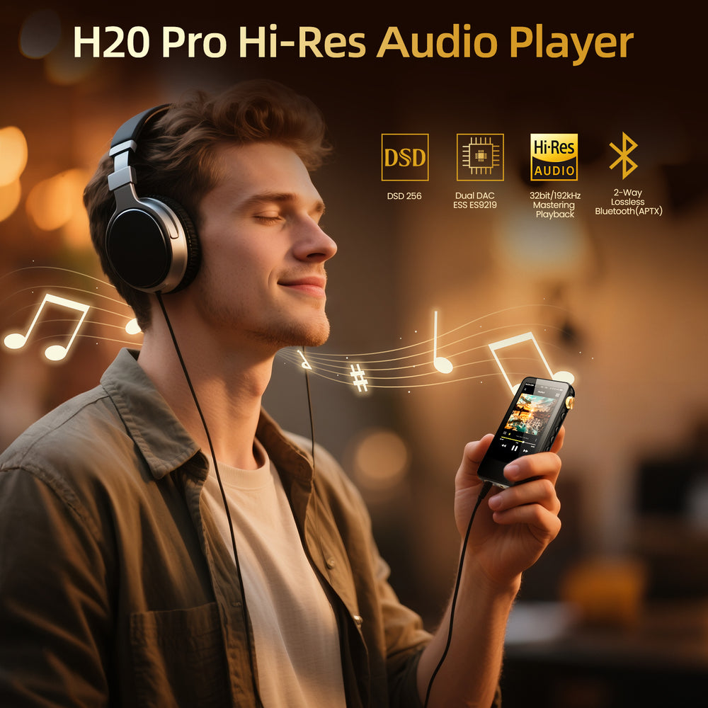 HiFi Walker H20 Pro – Hi-Res Digital Audio Player with Dual DAC ...